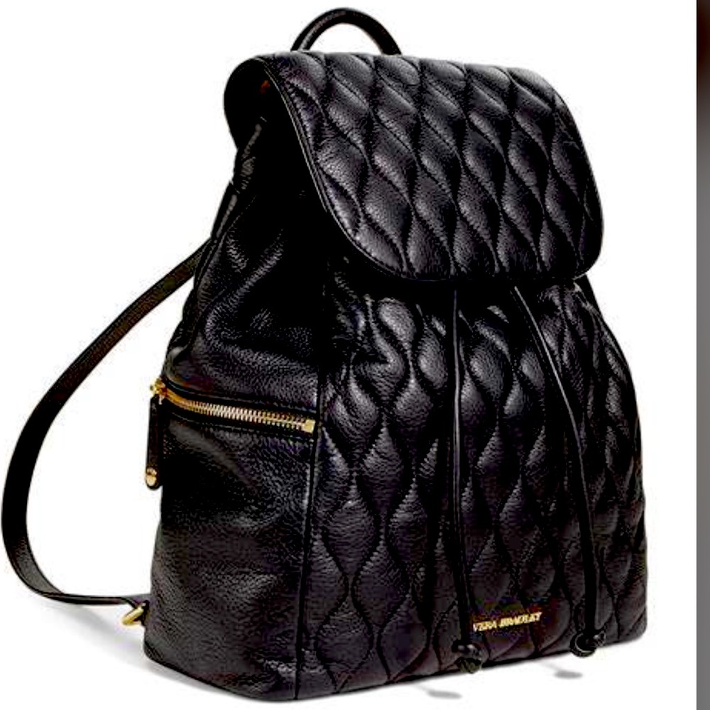 Vera Bradley Quilted Leather Amy Backpack With Rosewo… - Gem